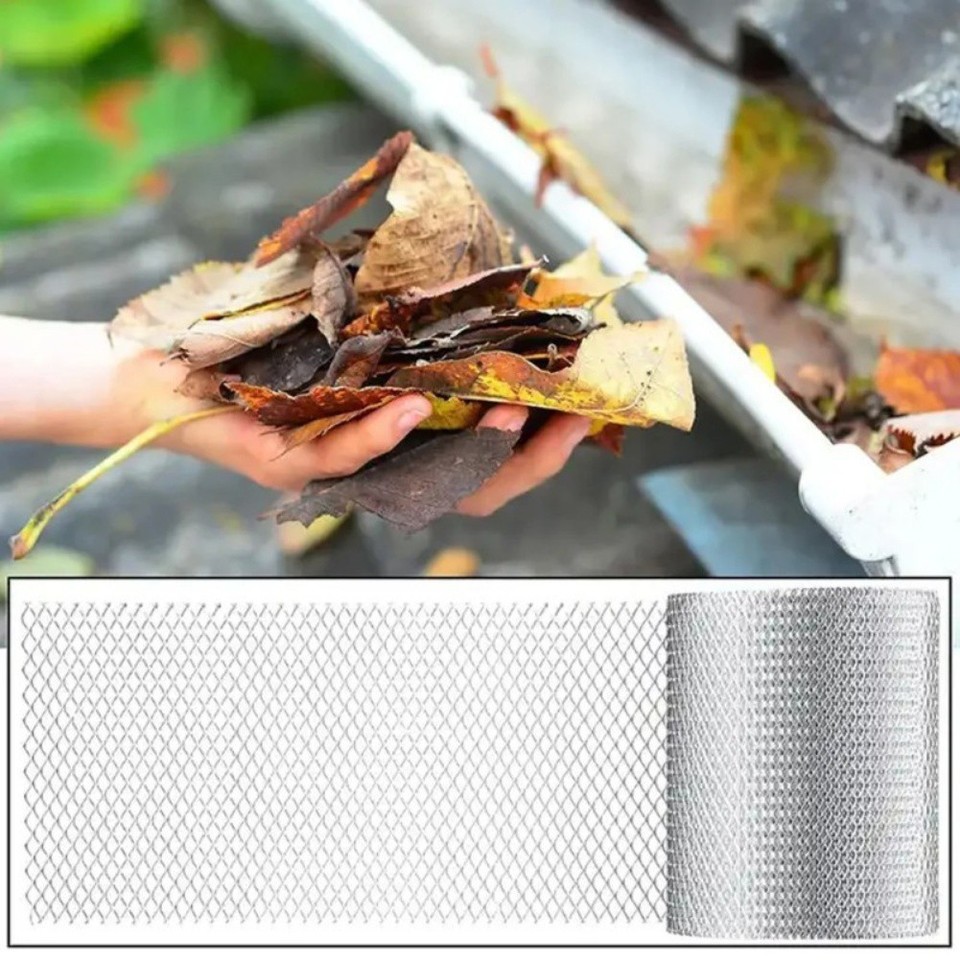 6 Meter Roof Gutter Leaf Screen Aluminum Cover for Downpipe Drainage ...