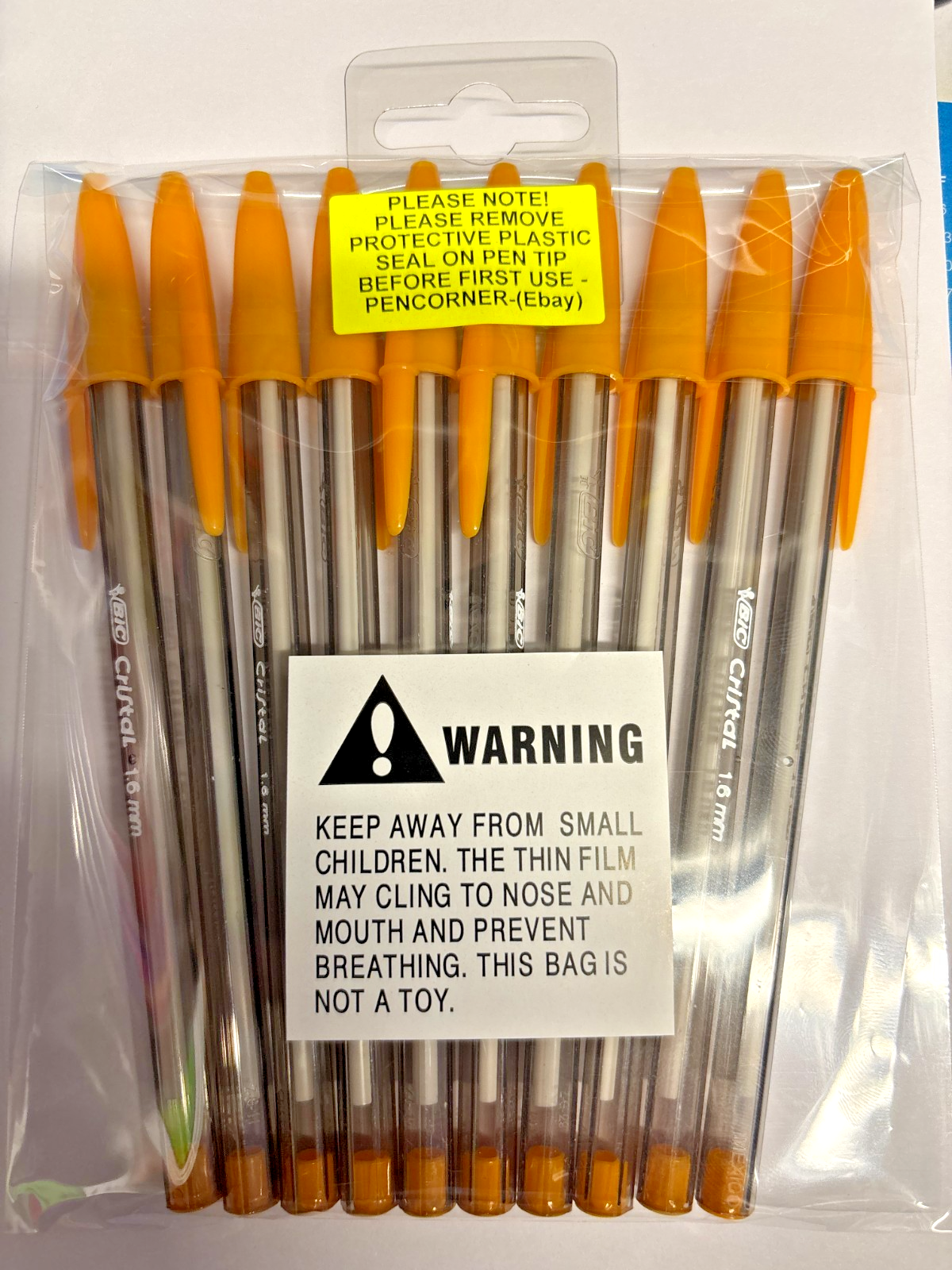 BIC® Cristal 1.6mm Ball Biro Pens - Various Colours - Packs Of 10 | eBay UK