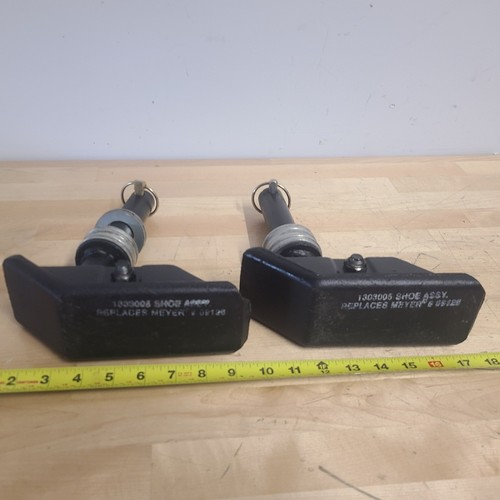 Set of Snow Plow Shoes Fits Western Meyer Boss Plow Square Foot 1303005 ...