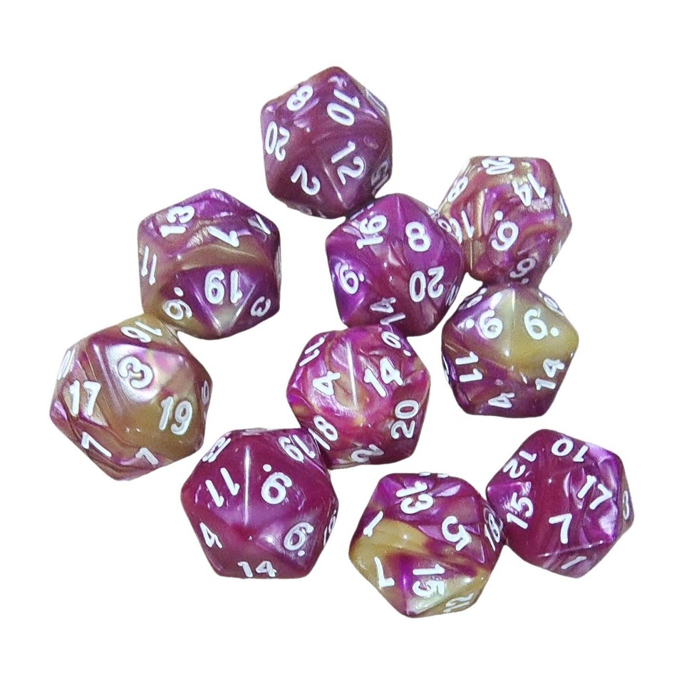 20x 20 Sided Dice D20 Polyhedral Dice for Table Games | eBay UK