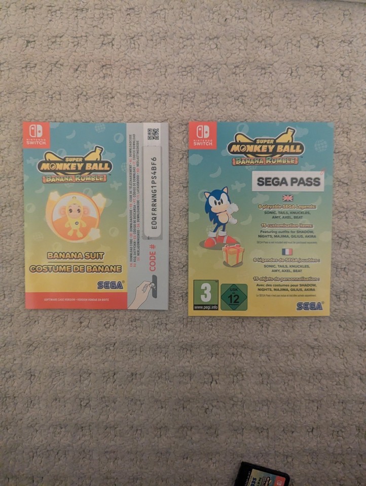 Super Monkey Ball: Banana Rumble, Nintendo Switch, 2024, PAL, Used ...