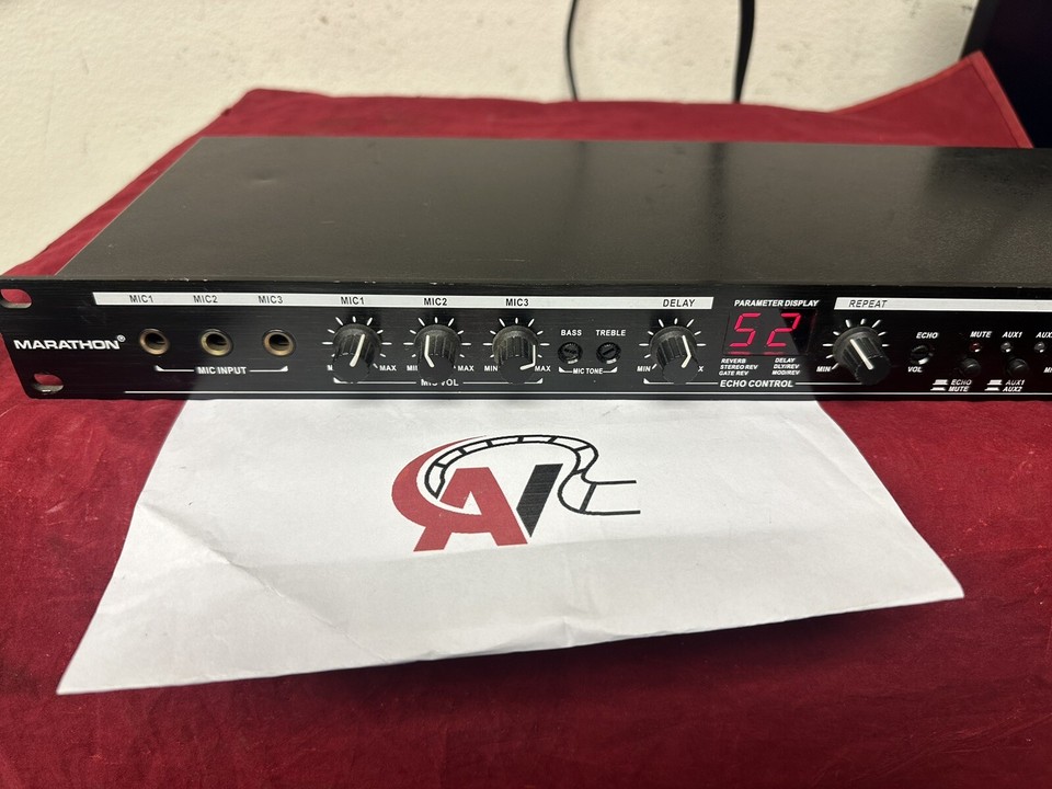Marathon Professional Digital Echo reverb Karaoke Mixer Processor | eBay