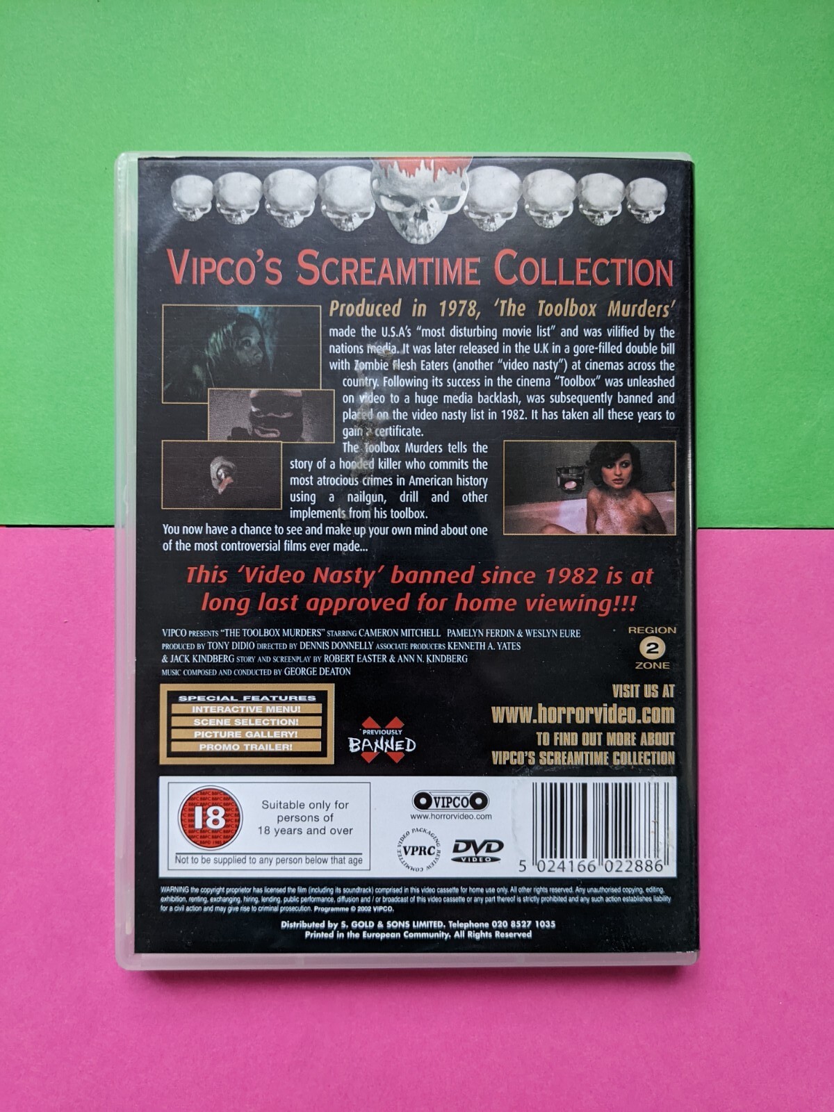 The Toolbox Murders (DVD 1978) Vipco's Screamtime Collection Classic Cult Horror 5024166022886 ...