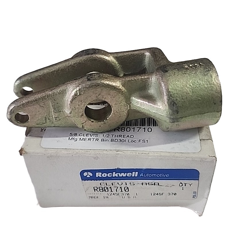 Rockwell/Meritor R801710, 5/8" Clevis 1/2" Thread ( No Pins ) | eBay