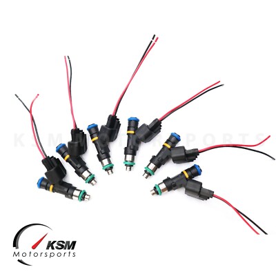 Set of 6 x 650cc fuel injectors for TOYOTA SUPRA 2JZGTE Fit BOSCH EV14 ...