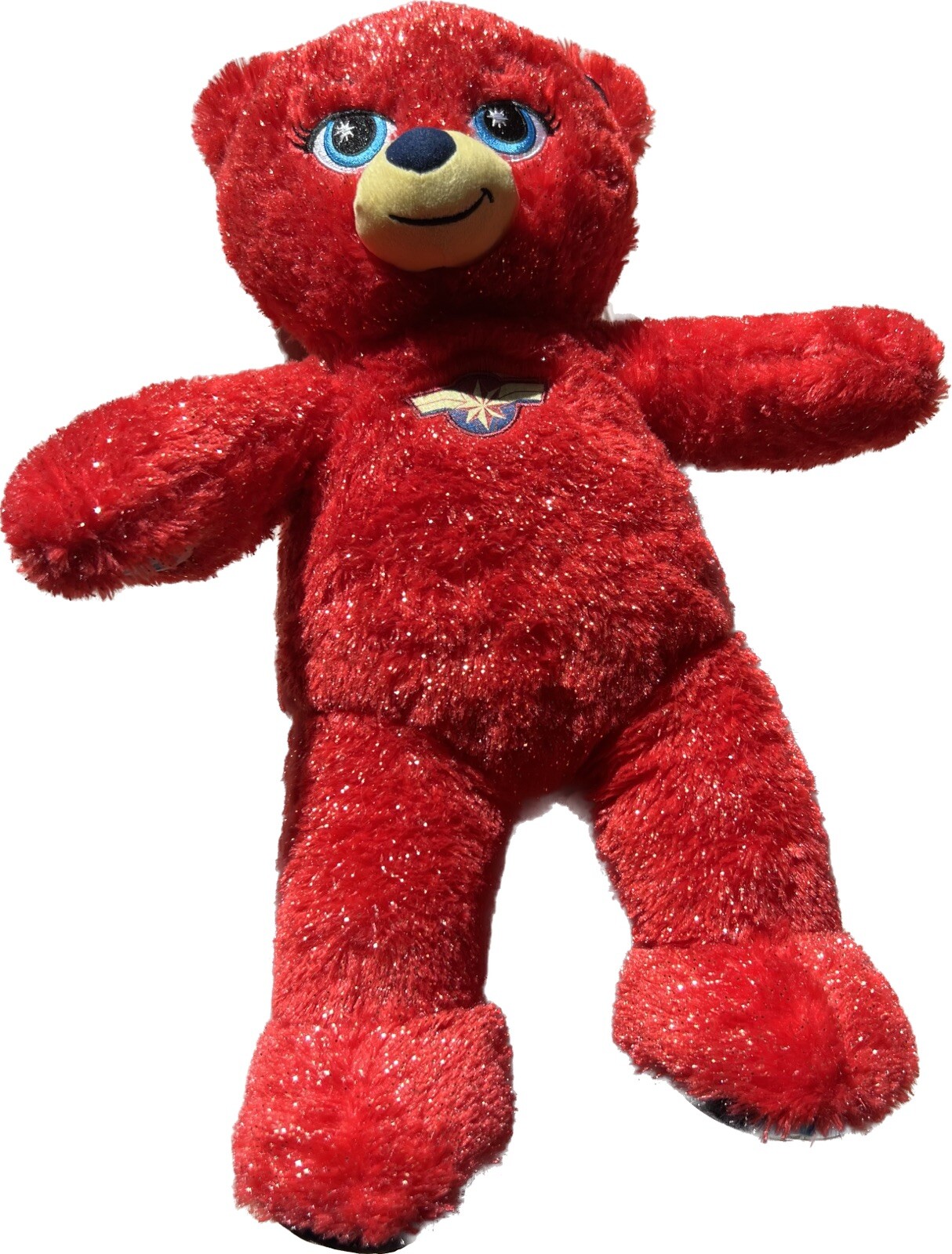 Build A Bear Captain Marvel Bear Red Sparkle. 889794044175| eBay