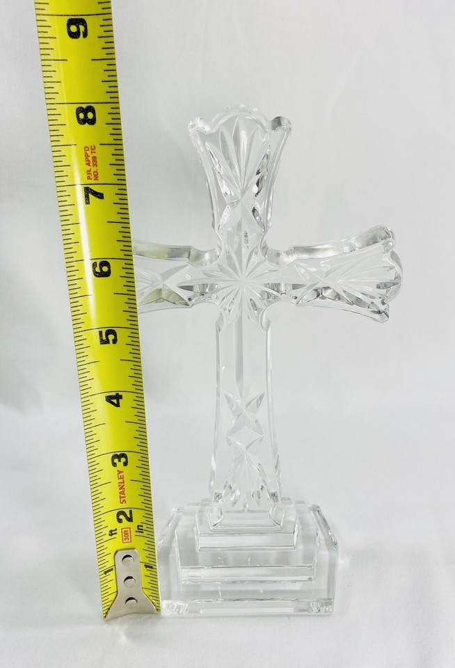 Waterford Crystal Cross 8” Clear Transparent Beautiful No Box | eBay