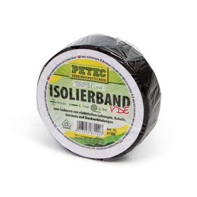 PETEC 87000 Isolierband VDE Klebeband Isolier-Tape ISO-Band 15mmx10m ...