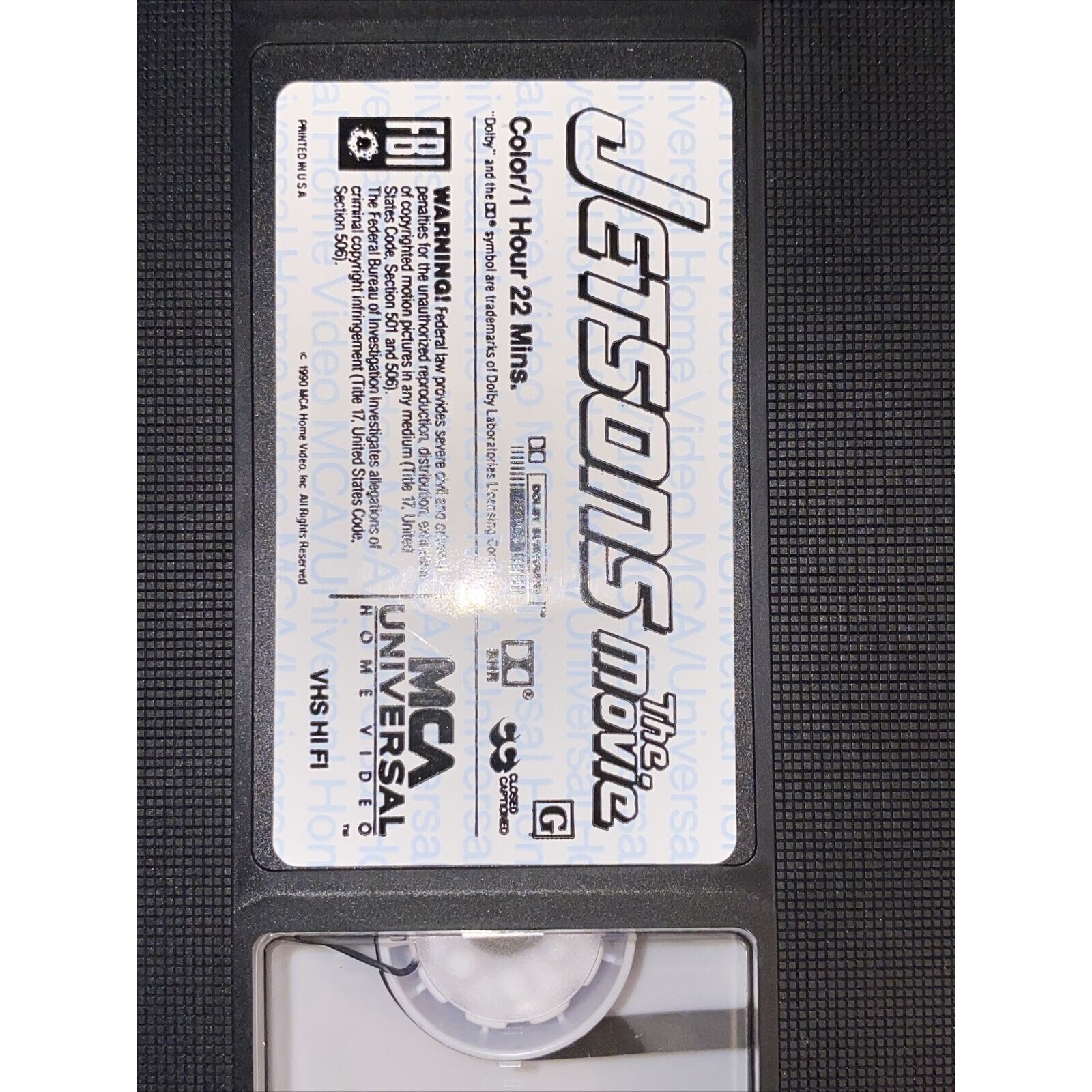 Jetsons - The Movie (VHS, 1990) MCA Home Video | eBay