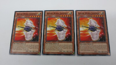 3x SOLAR WIND JAMMER MONSTER SDCR-EN013 1ST EDITION COMMON YUGIOH NM ...