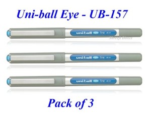 UNIBALL EYE FINE UB-157 ROLLER BALL PEN 0.7mm BLUE Colour - Best Price ...