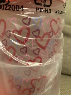 NEW Tupperware Valentine Heart Mini Canister Food Container 2 cup ...