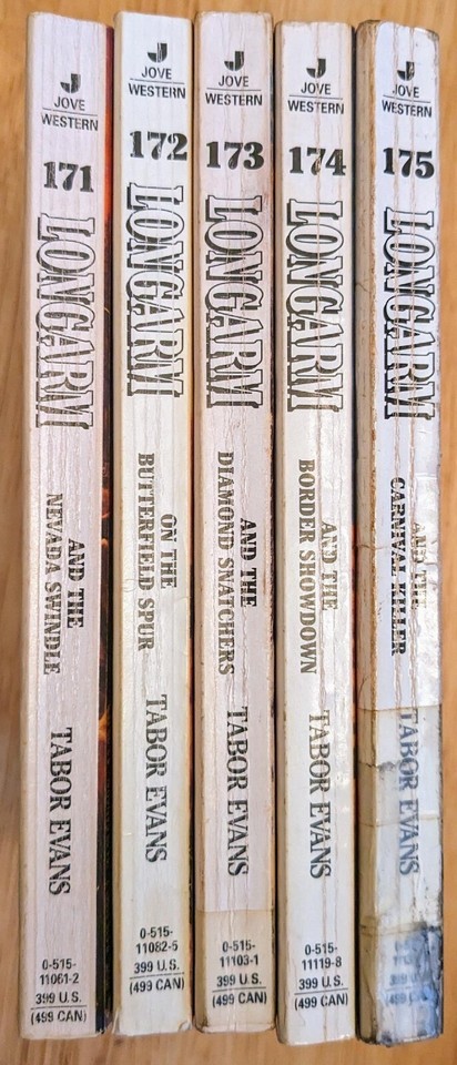 Longarm #171-175 adult western paperback 5 book lot | eBay