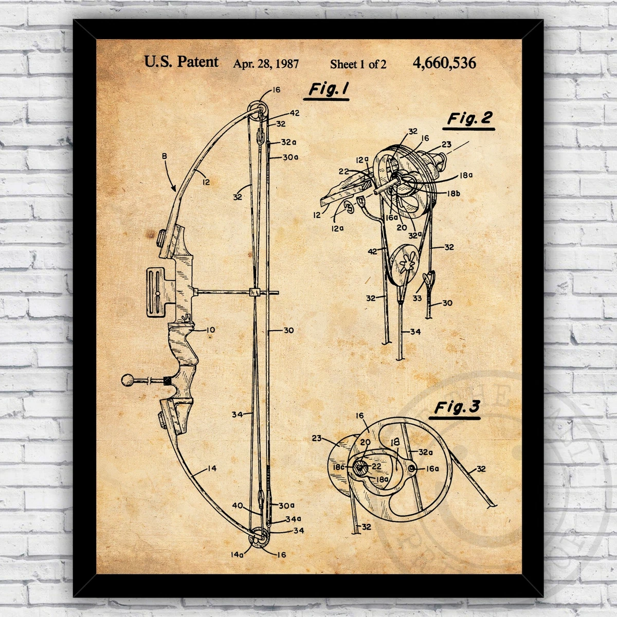 Compound Bow And Arrow Drawing