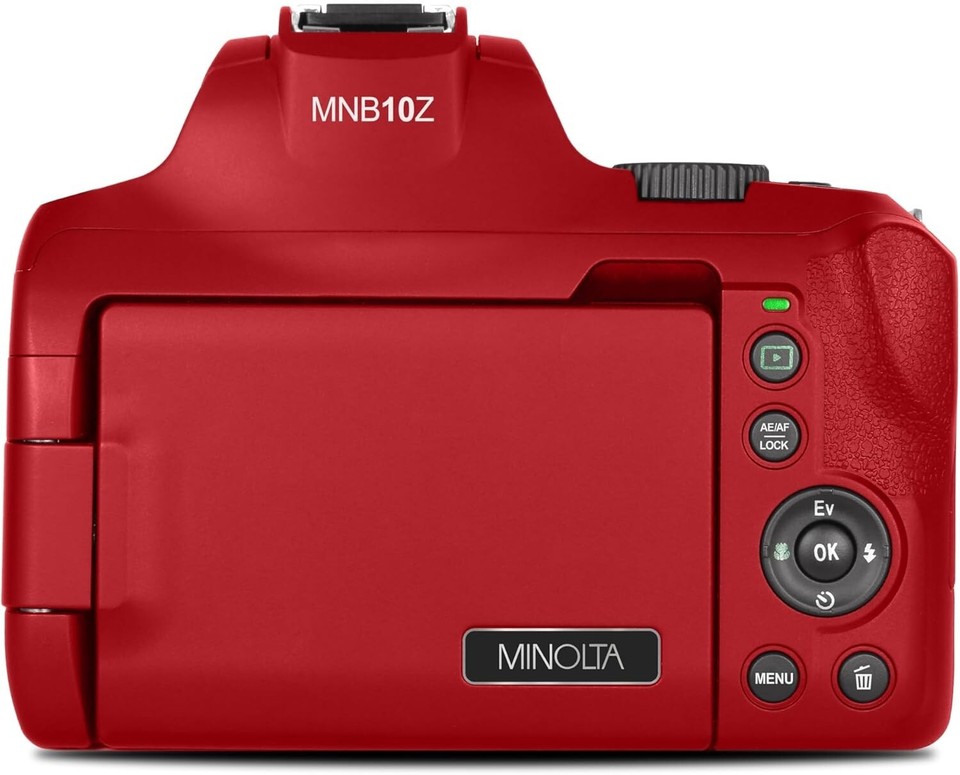 Minolta 64MP/ 4K Ultra HD Digital Camera with 10x Optical Zoom (Red) | eBay