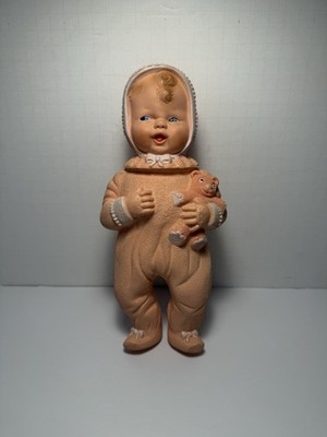 Vintage Pink Jemlee Baby Rubber Squeaking Doll 1960's | eBay