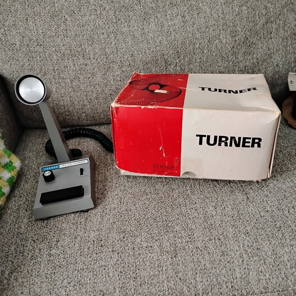 TURNER PLUS 3 Power Microphone-Works good-Wired for 4 pin Cobra | eBay