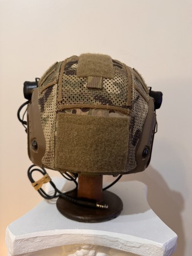 RARE Ops-Core FAST Ballistic Helmet Medium Tan With Peltors CAG SOF ...