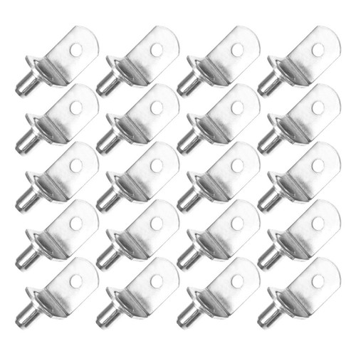 Reinforced Metal Shelf Support Pegs Silver L Shaped Pins for Furniture ...