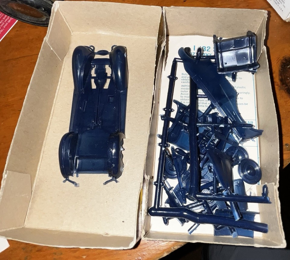 Vintage Lot of 6 - 1/32 Scale Model Cars Palmer Plastics Lindberg Slot ...