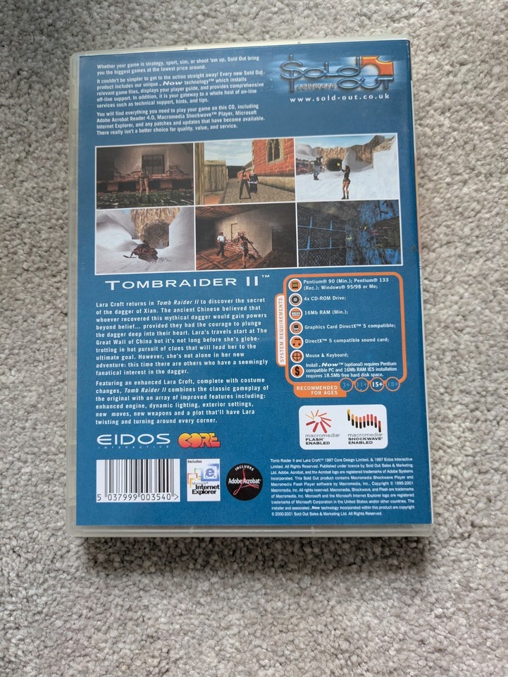 Tomb Raider II PC CD-ROM | eBay UK