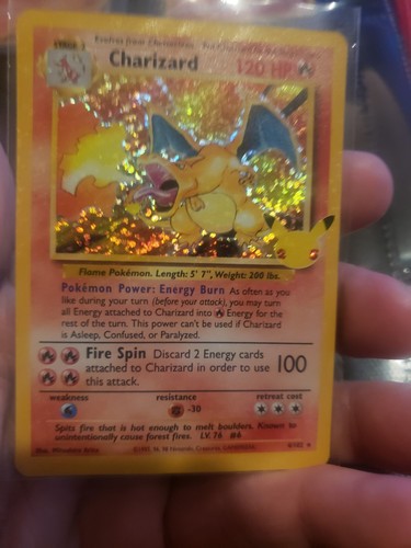 Pokémon TCG: Ultra Rare Charizard 4/102, Celebrations Set, "Full" Holo ...