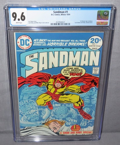 SANDMAN #1 (First Bronze Age appearance) CGC 9.6 NM+ White Pages DC ...