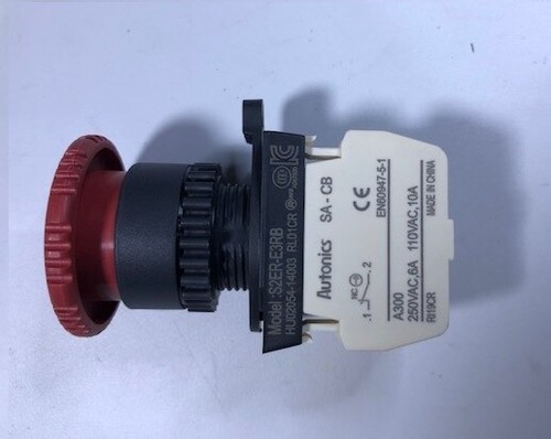 S2ER-E3RB Autonics Red Mushroom Emergency Push Button Switch NC 22mm ...