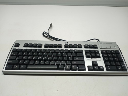 HP 434822-001 Keyboard USB Black KUS0133 435385-001 Desktop SmartCard ...