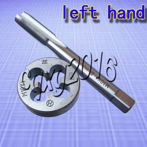 1 set LH M10x1.0mm left-hand Machine tap and die Threading Tools M10*1. ...