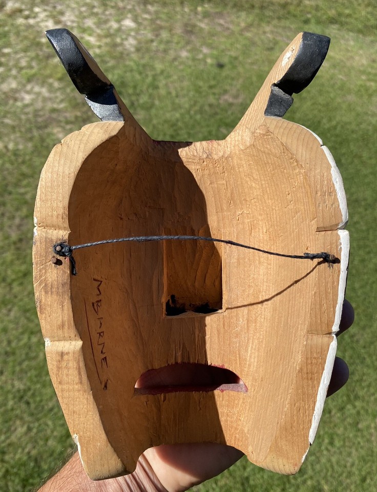 Northwest Coast Carved CedarSisiyutl Mask Signed By Tlingit Native ...