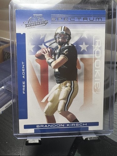 2006 ABSOLUTE BRANDON KIRSCH /100 ROOKIE CARD RC SPECTRUM PARALLEL,FREE ...