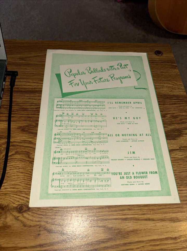 Hello Patsy Fagan, Michael Donovan Artist Copy 1946- Vintage Sheet ...