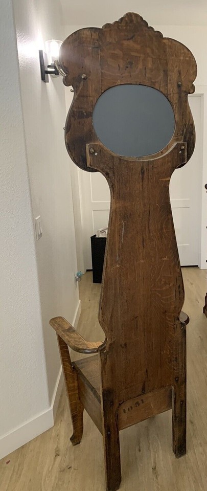 Antique OAK Hall Tree | eBay