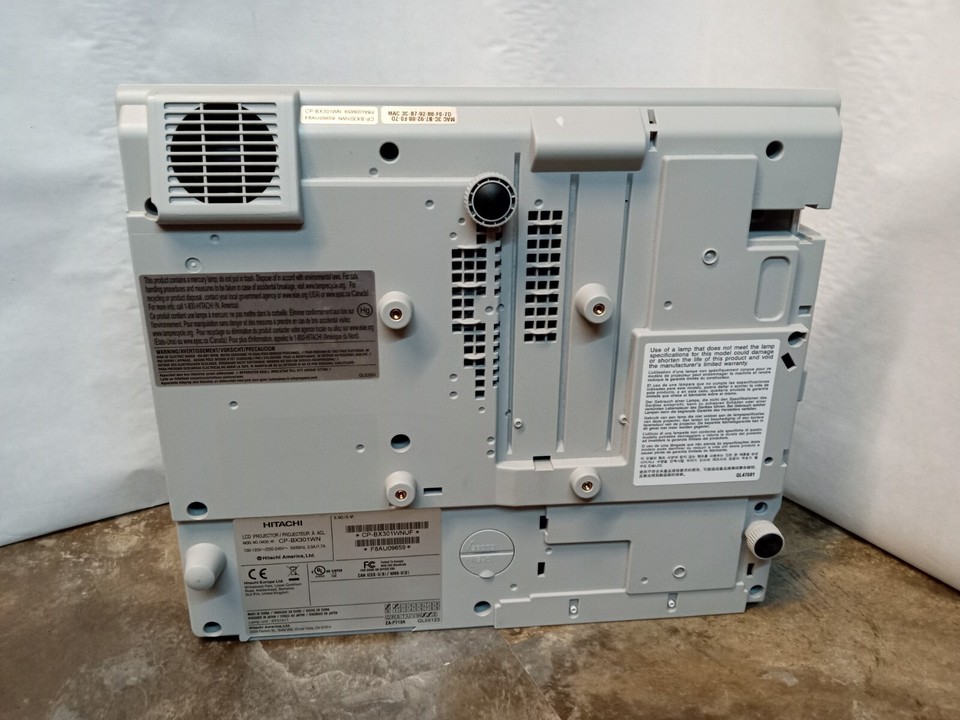 Hitachi CP-BX301WN 3LCD XGA Short-Throw Projector 3200 ANSI Lumens HDMI ...
