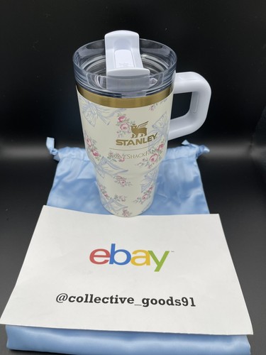 Stanley x LSF LoveShackFancy 20oz Tumbler Rosa Beaux Blue Quencher H2.0 ...