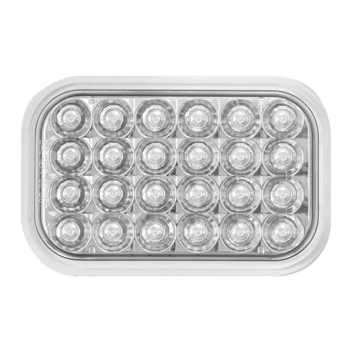 RECT. PEARL WHITE 24 LED BACK UP LIGHT, CLEAR LENS | eBay