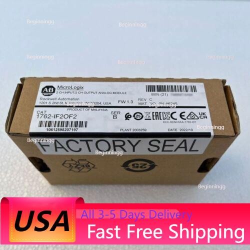 Allen-Bradley 1762-IF2OF2 MicroLogix 1200 I/O Module New Sealed AB ...