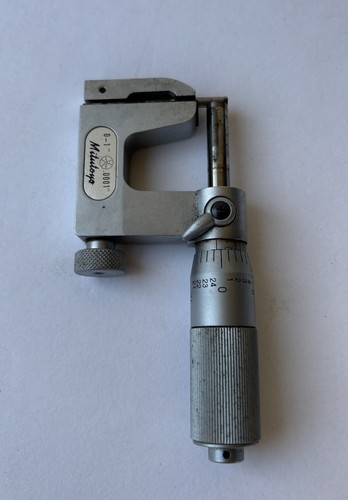 MACHINIST TpCb LATHE MILL Mitutoyo 117 - 107 Pin Anvil Micrometer Gage ...