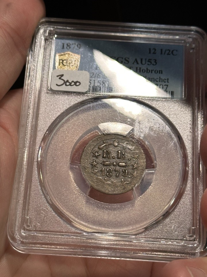 PCGS AU53 Hawaii 1879 Kahului-Waikiki Railroad Token 12 1/2 Cents 2/6 ...