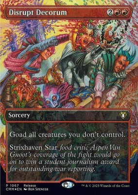 MTG Trasgredire al Galateo / Disrupt Decorum - FOIL Promo CMM Release ...