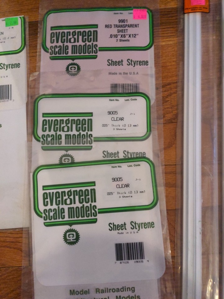Evergreen Scale Models Sheet Styrene And Strip Styrene | eBay