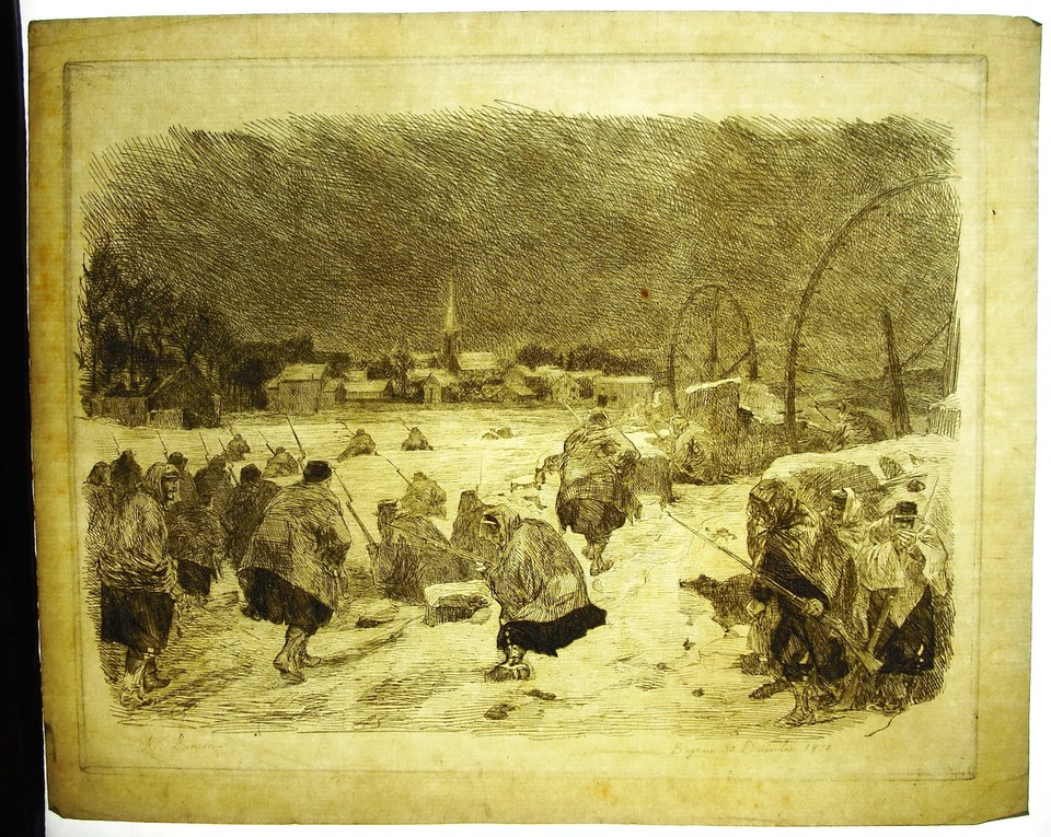 Auguste André LANÇON Franco-Prussian War 30 12 1870 Bagneux Siege of ...