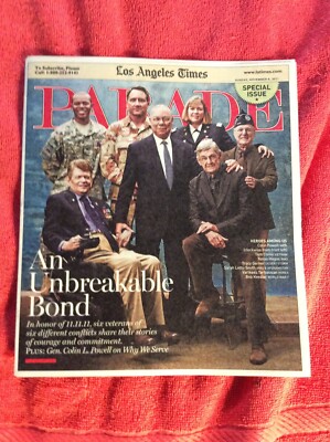 PARADE MAGAZINE NOVEMBER 6 2011 COLIN POWELL AN UNBREAKABLE BOND ...