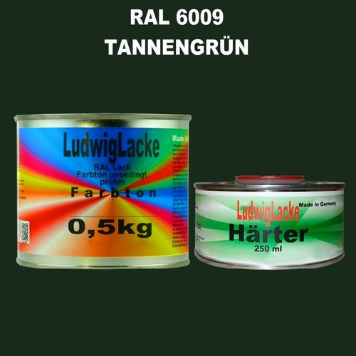 Ral 6009 Vert de Sapin Peinture Acrylique 0,75 KG Kit Mat Avec Rigide ...