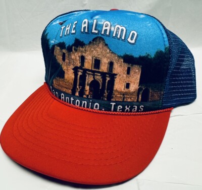 Vintage The Alamo San Antonio Texas Snap Back Mesh Top Trucker Hat Cap ...