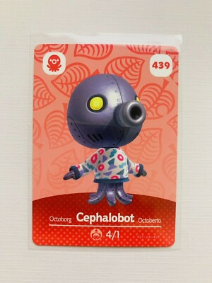 Cephalobot #439 Authentic Animal Crossing Amiibo Card Series 5 NEVER ...