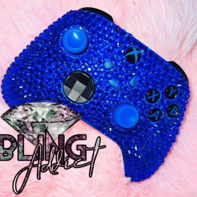 Crystal Bling Microsoft Wireless Controller for Xbox Series X/S - Blue ...