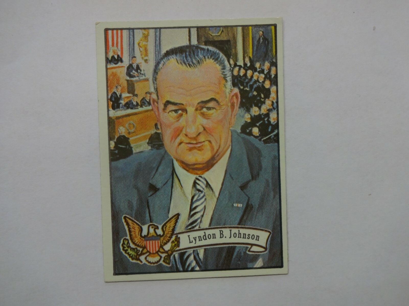 1972 Topps U.S. Presidents Lyndon B. Johnson 36th President Card # 35 ...