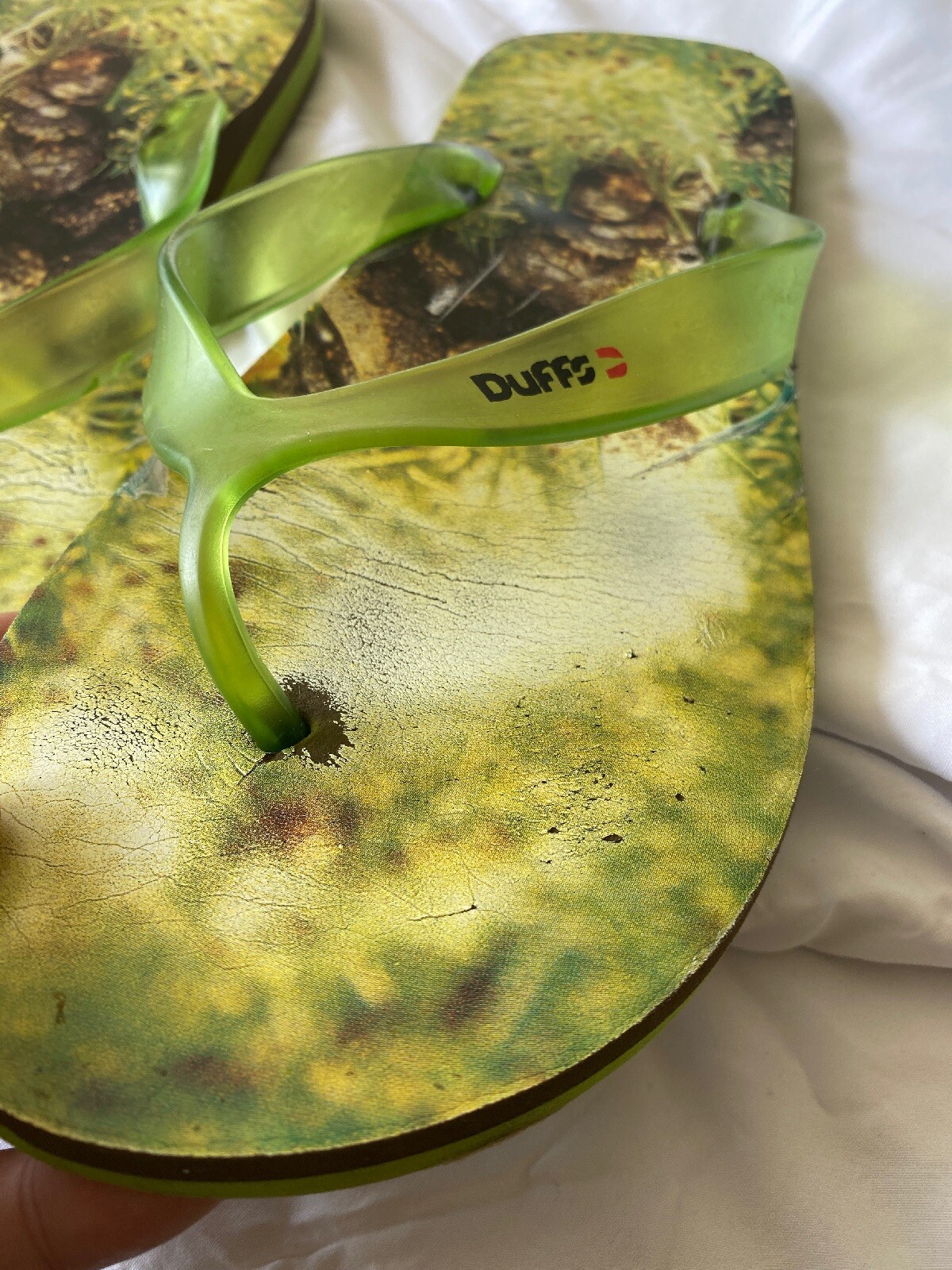 RARE OOP 1990s DUFFS Shoes Sandals Flip Flop Poop Turd XL Modern Art | eBay